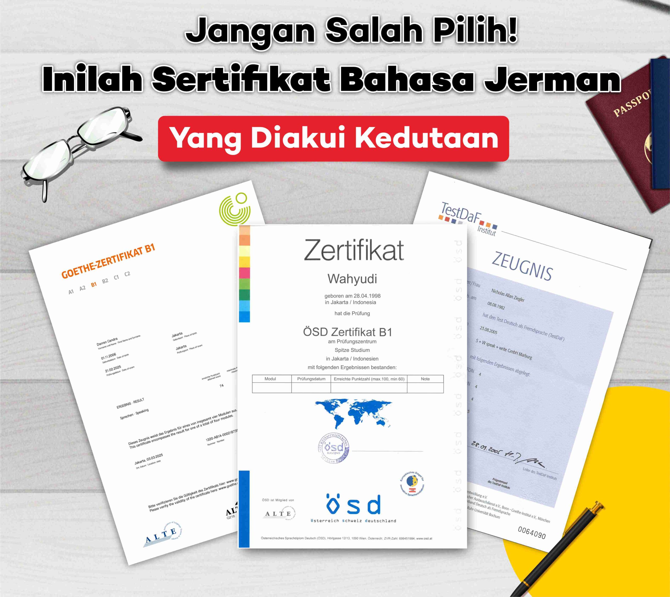 Inilah Sertifikat Bahasa Jerman yang Diakui Kedutaan - SPITZE STUDIUM